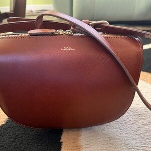 A.P.C. | Bags | Apc Brown Leather Crossbody Bag | Poshmark